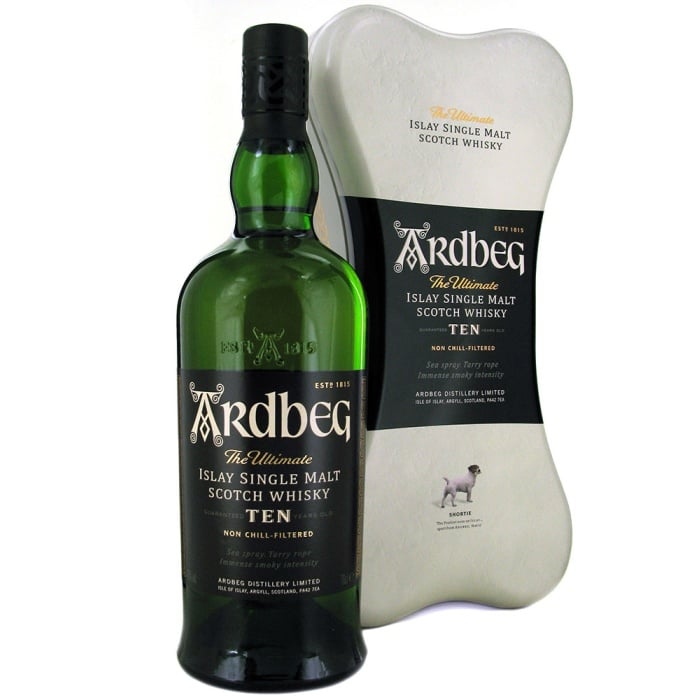 Ardbeg 10 Year Old Ardbone Gift Tin 46% 70cl - RMW