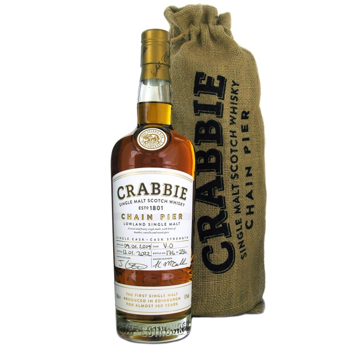 Crabbie 2019 Chain Pier Edinburgh Single Malt 57% 70cl - RMW