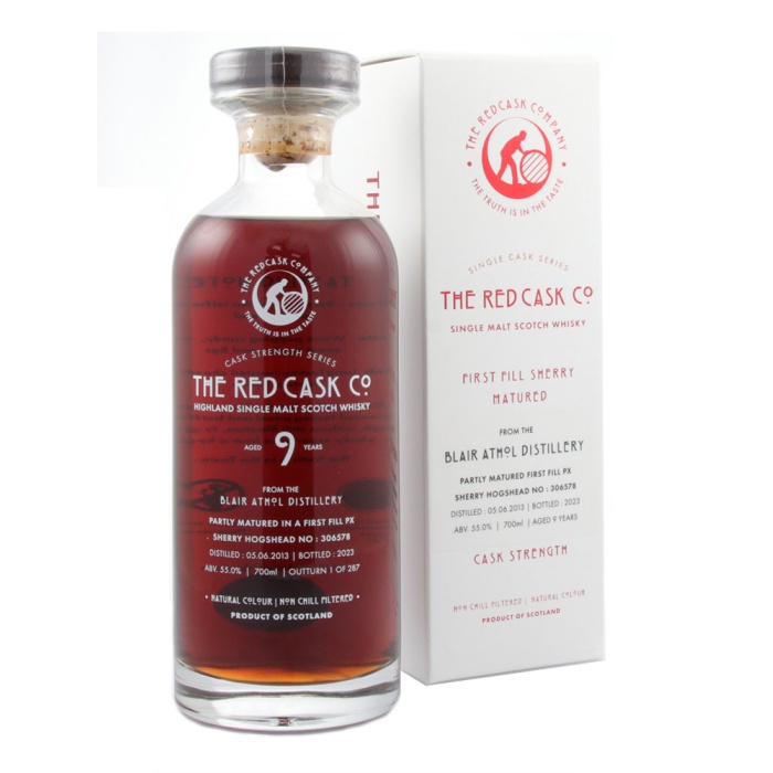 Blair Athol 2013 9 Year Old Red Cask FF PX Hogshead #306578 55% 70cl - RMW